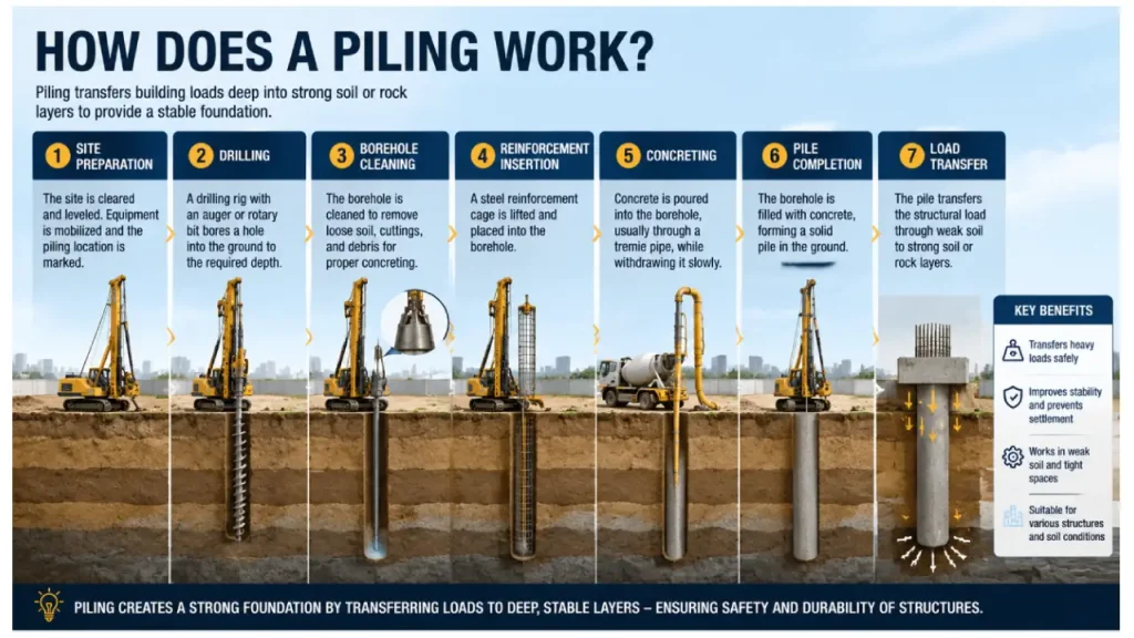 Piling Drilling: What It Is and How It Works?